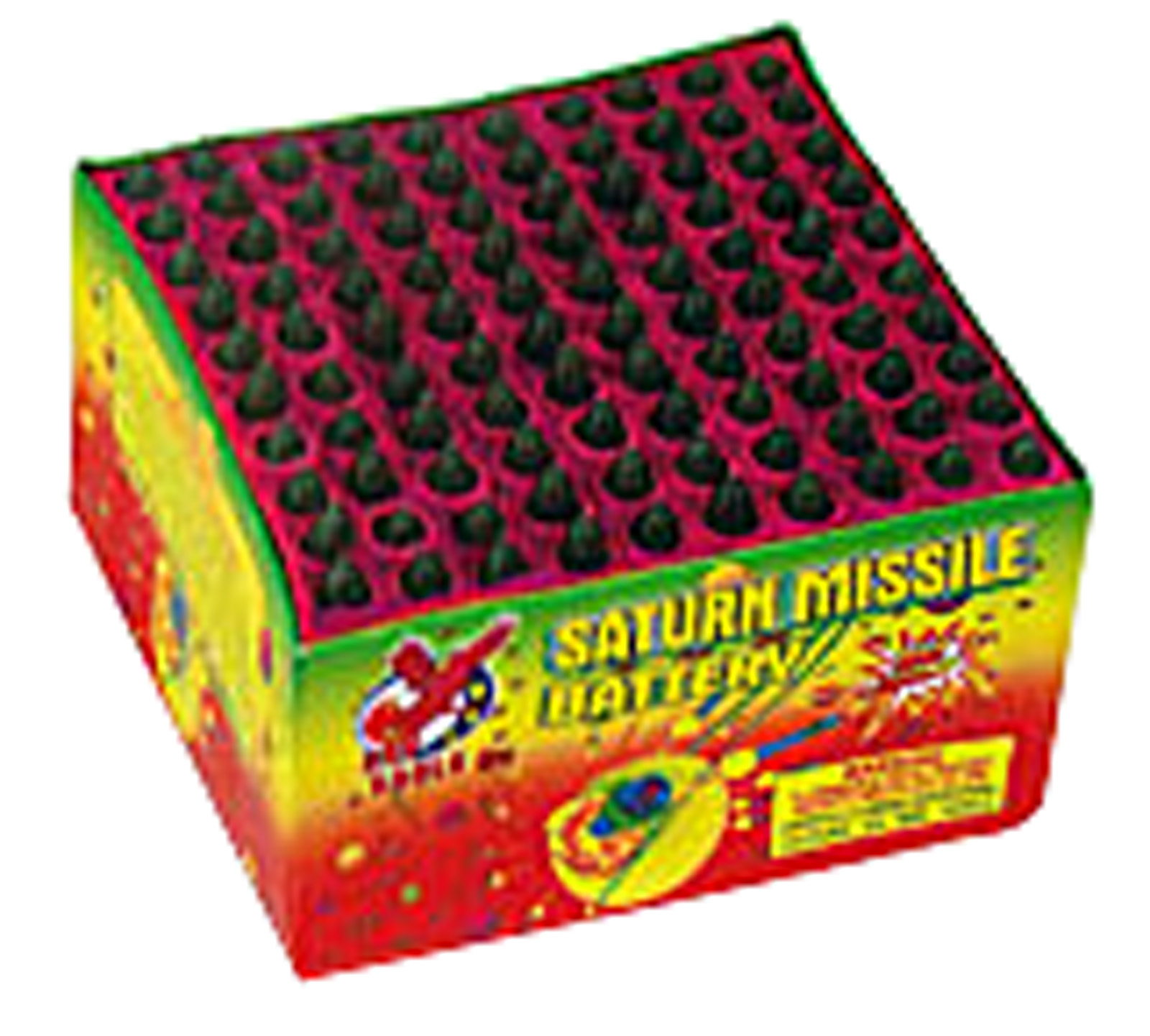 100-Shot Saturn(TM) Missile Battery For Sale | Kellner's Fireworks ...