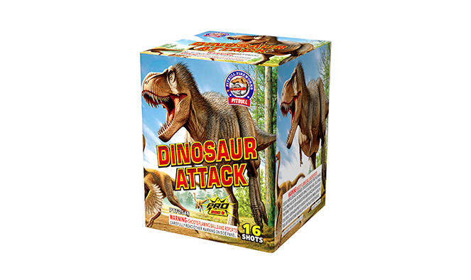 16 Shot Dinosaur Attack Aerials For Sale | Kellner's Fireworks ...