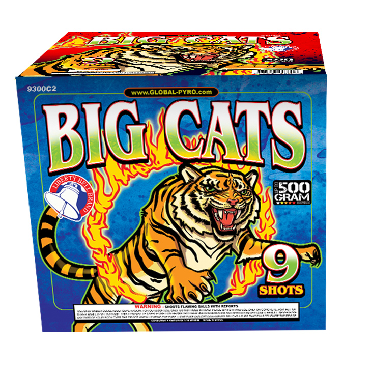 9 Shot Big Cats - Multi-Shot Aerial Firework | for sale at Kellner's ...