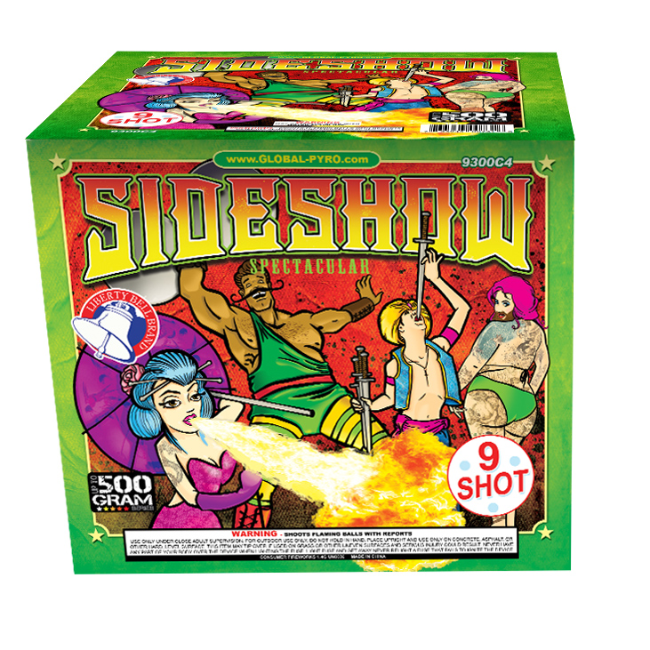 9 Shot Side Show - Multi-Shot Aerial Firework | for sale at Kellner's ...