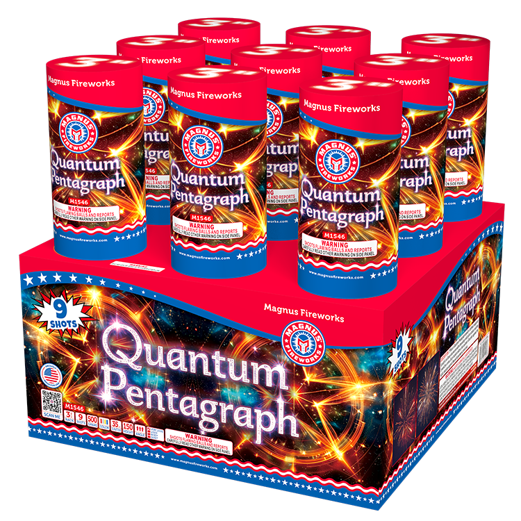 9 SHOT QUANTUM PENTAGRAPH (Case of 2) For Sale | Kellner's Fireworks ...