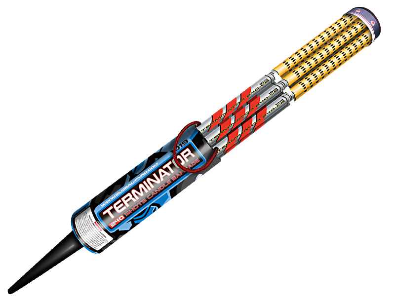 250 Shot Terminator Candle For Sale | Kellner's Fireworks | Harrisville, PA